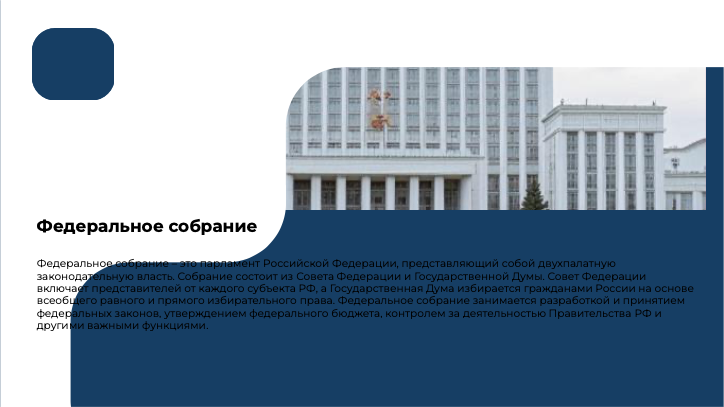 [Презентация] Федеральное собрание