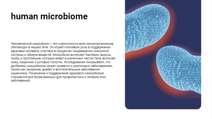 [Презентация] human microbiome