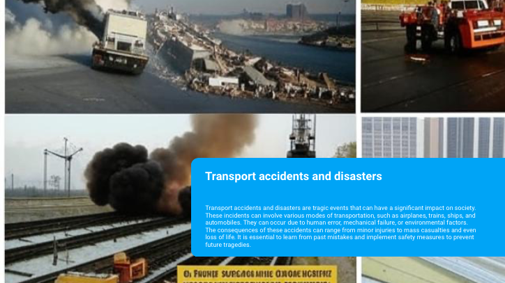 [Презентация] Transport accidents and disasters
