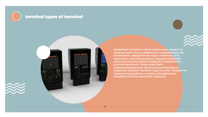 [Презентация] terminal types of terminal