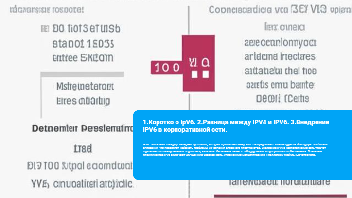 [Презентация] 1.Коротко о IpV6. 2.Разница между IPV4 и IPV6. 3.Внедрение IPV6 в корпоративной сети.