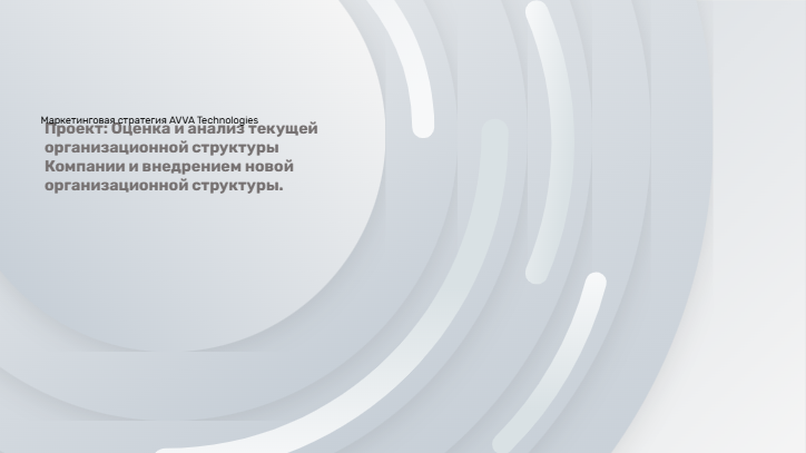 [Презентация] Проект: Оценка и анализ текущей организационной структуры ...