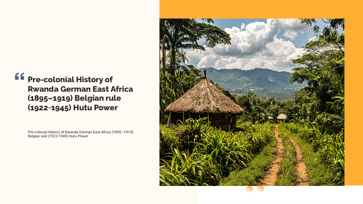 [Презентация] Pre-colonial History of Rwanda German East Africa (1895 ...