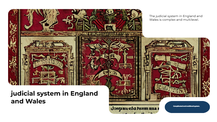 [Презентация] judicial system in England and Wales