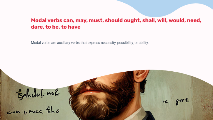 [Презентация] Modal verbs can, may, must, should ought, shall, will ...